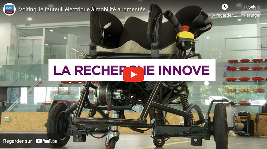 Volting, le fauteuil électrique à mobilité augmentée - UVSQ